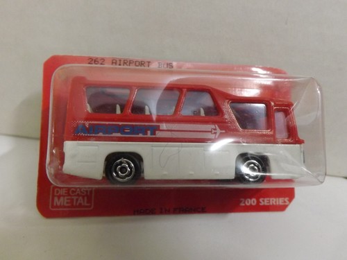 Majorette Red & White Airport Mini Bus No. 262 Made In France | eBay