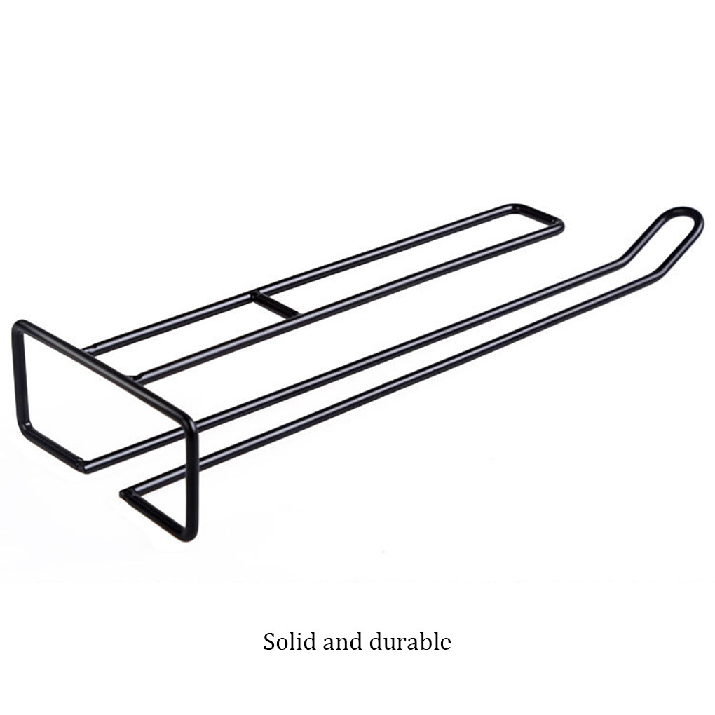 Wine Glass Cup Holder Hanging Bar Hanger Steel Wine Rack Shelf ...