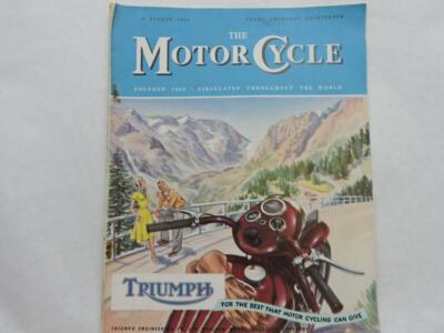 9 August 1951 The Motor Cycle Triumph 500cc WMK318 98cc Two-Speed Bown ...