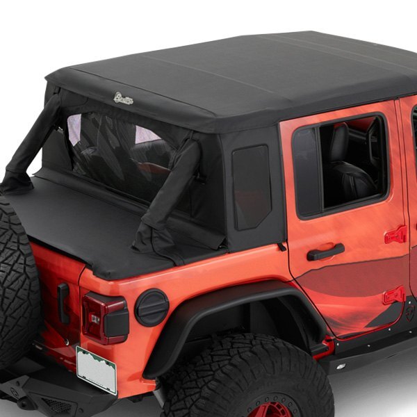 Bestop 18- Fits Jeep Wrangler JL 4dr Trektop Halftop BLK Twil for sale ...