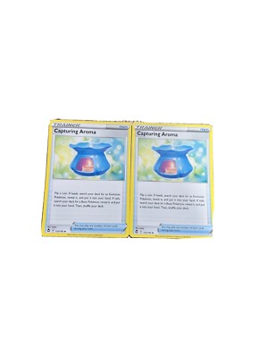Pokémon TCG Capturing Aroma x2 #153/195 Silver Tempest Uncommon Regular ...