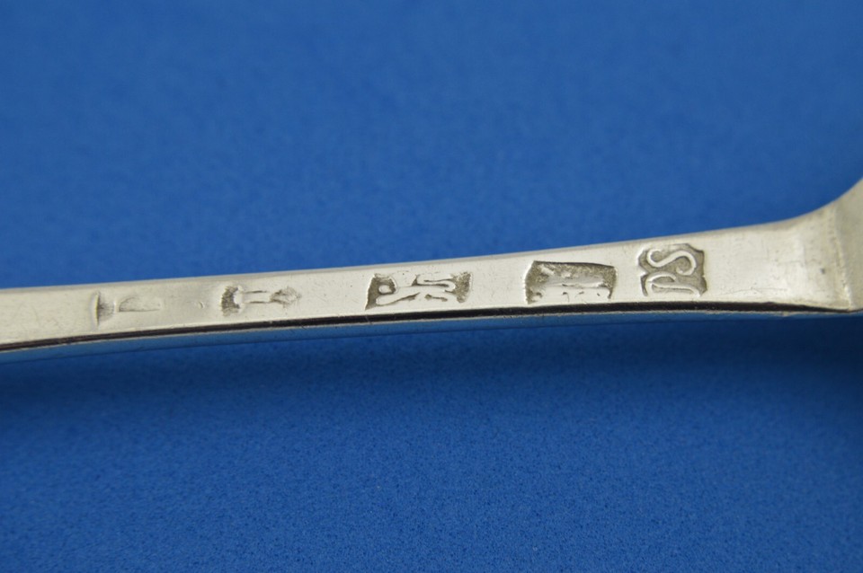 Rare English Provincial Solid Silver Tablespoon. Pentecost Symonds ...