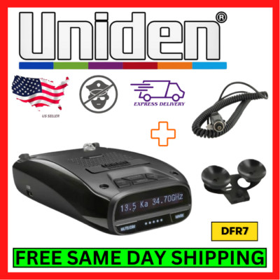 Uniden DFR7 Extreme Super Long Range Laser Radar Detector w/ Built-in ...