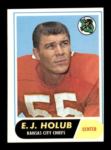 1968 Topps #145 E.J. Holub VGEX Chiefs 563123 | eBay