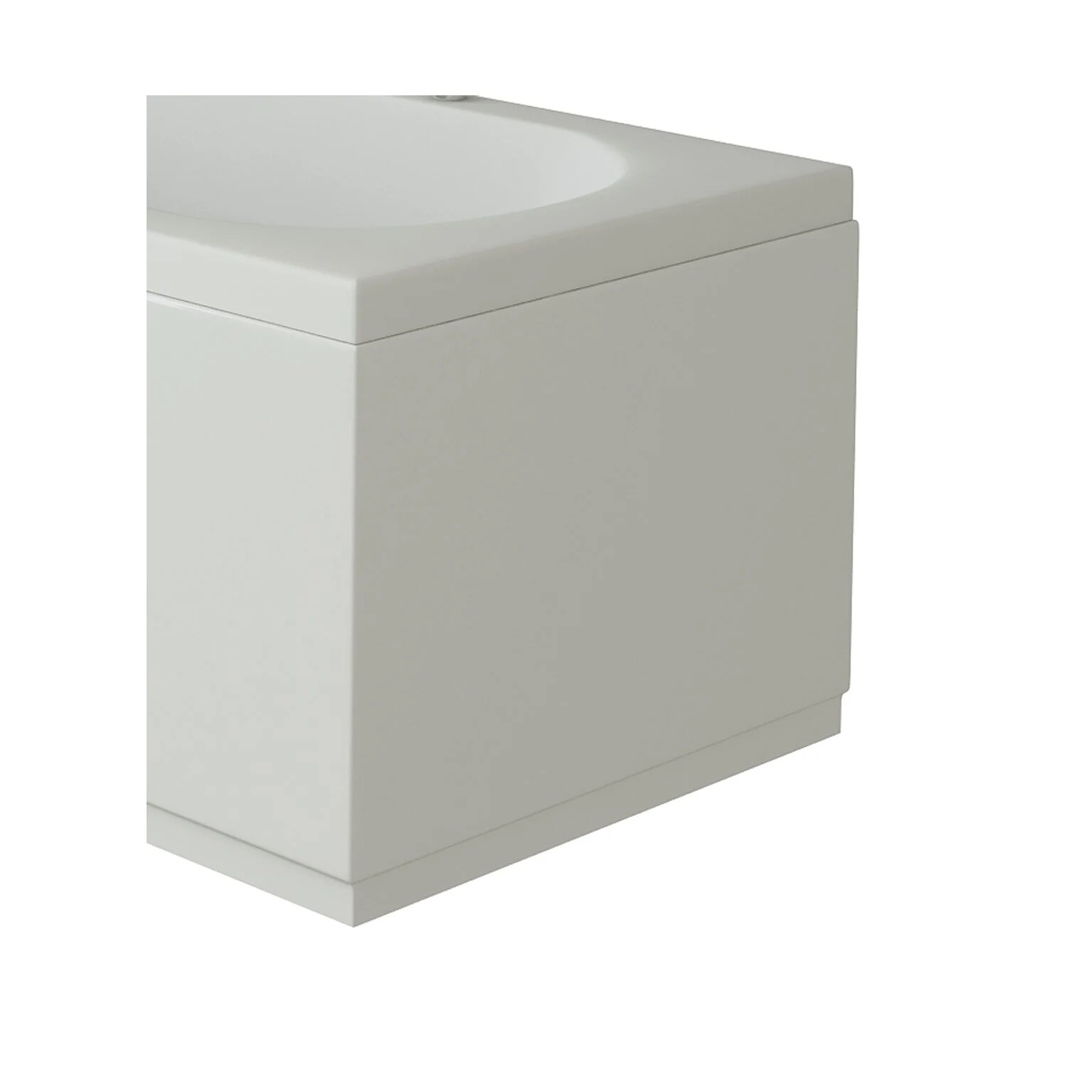 Acubase Fully Waterproof Front End Bath Panel & Plinth White Anthracite ...