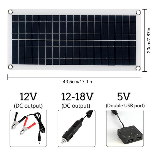 1000W Solar Panel Kit Battery Charger 100A Controller Caravan RV Boat ...
