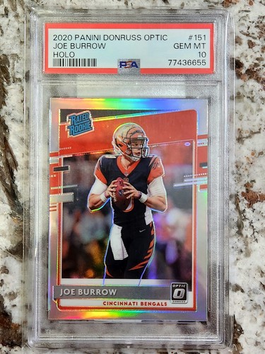 2020 Joe Burrow RC #151 Donruss Optic Holo Psa 10 Gem Mint | eBay