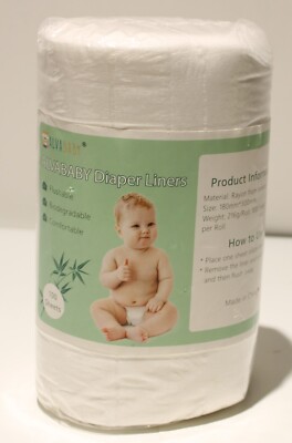 SEALED ALVABABY Cloth Diaper Liners Bamboo Rayon Flushable ...