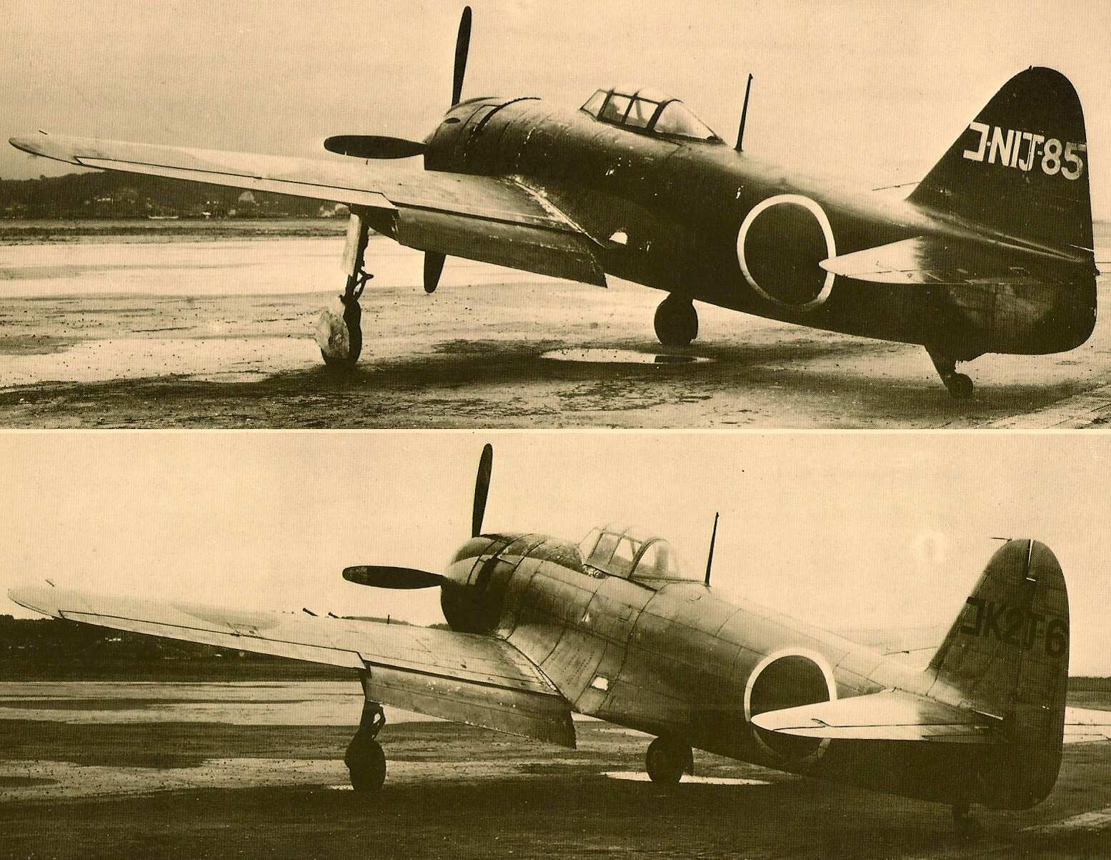 KAWANISHI N1K2-J SHIDEN-KAI GEORGE MARU MECHANIC 21 FREE 1st Class USA ...