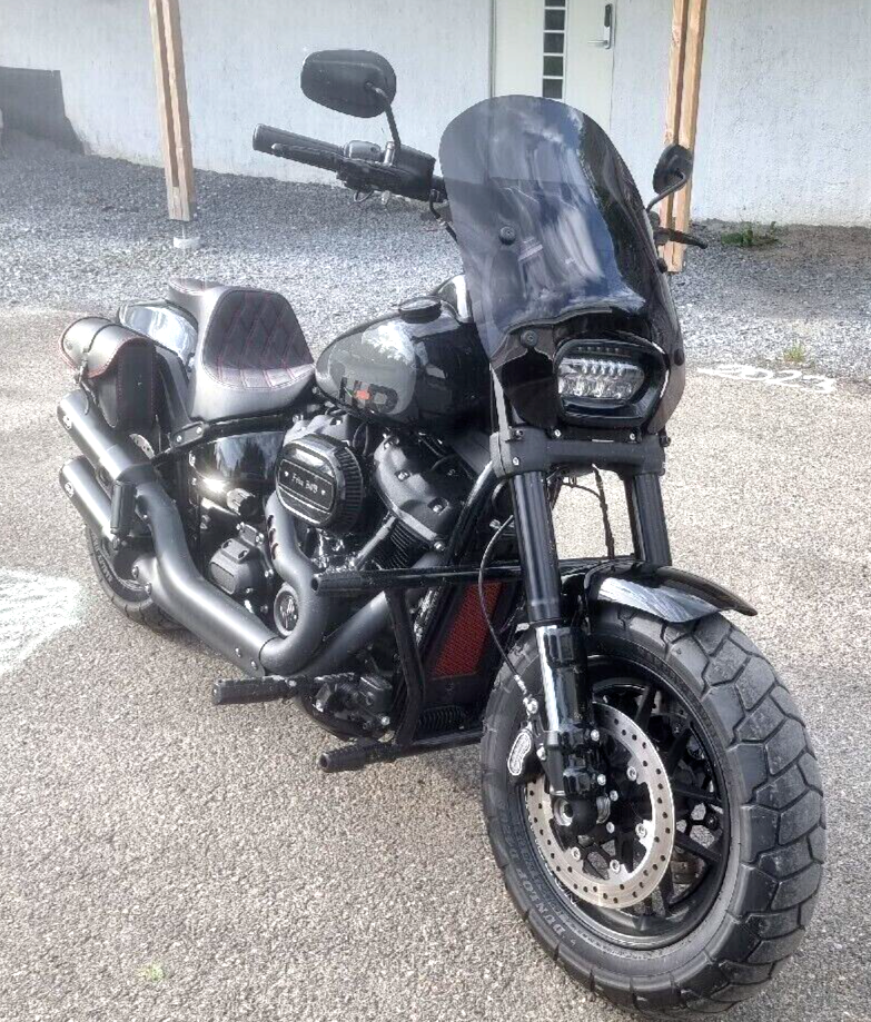 22.5" TALL WIDE TOURING SCREEN Harley Davidson FAT BOB 114 (2018 ...