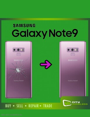 Samsung Galaxy Note 9 Cracked Back Cover Glass Repair Replacement Mail ...
