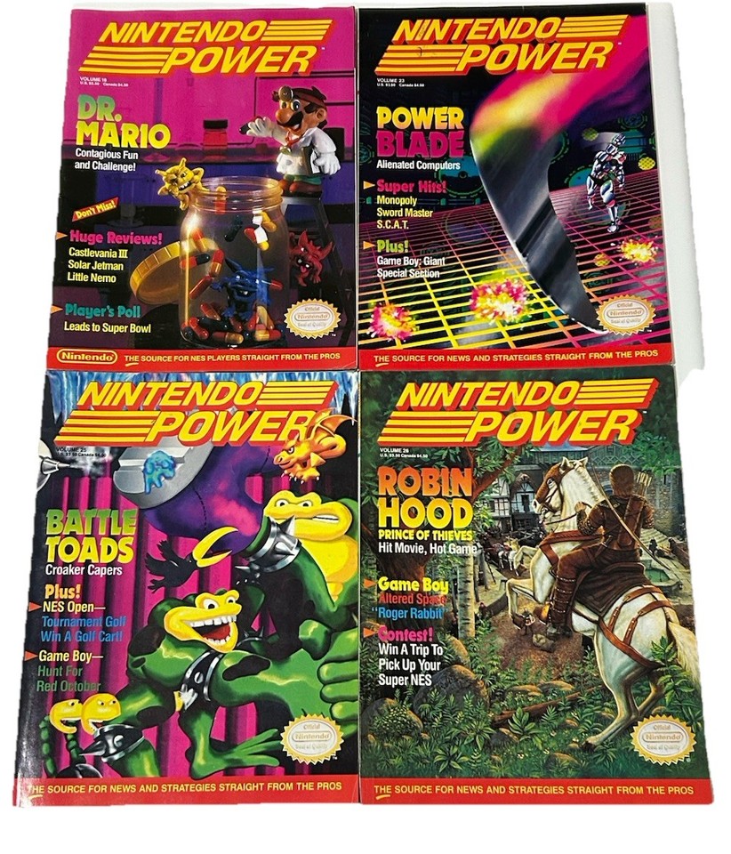 VTG Nintendo Power Magazine 15 Issue Lot Between Issues 18-39 Early 90s ...