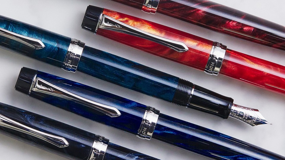 Pilot Fountain Pen Custom Heritage Se Medium Point Marble Red Fkvh-3Mr ...