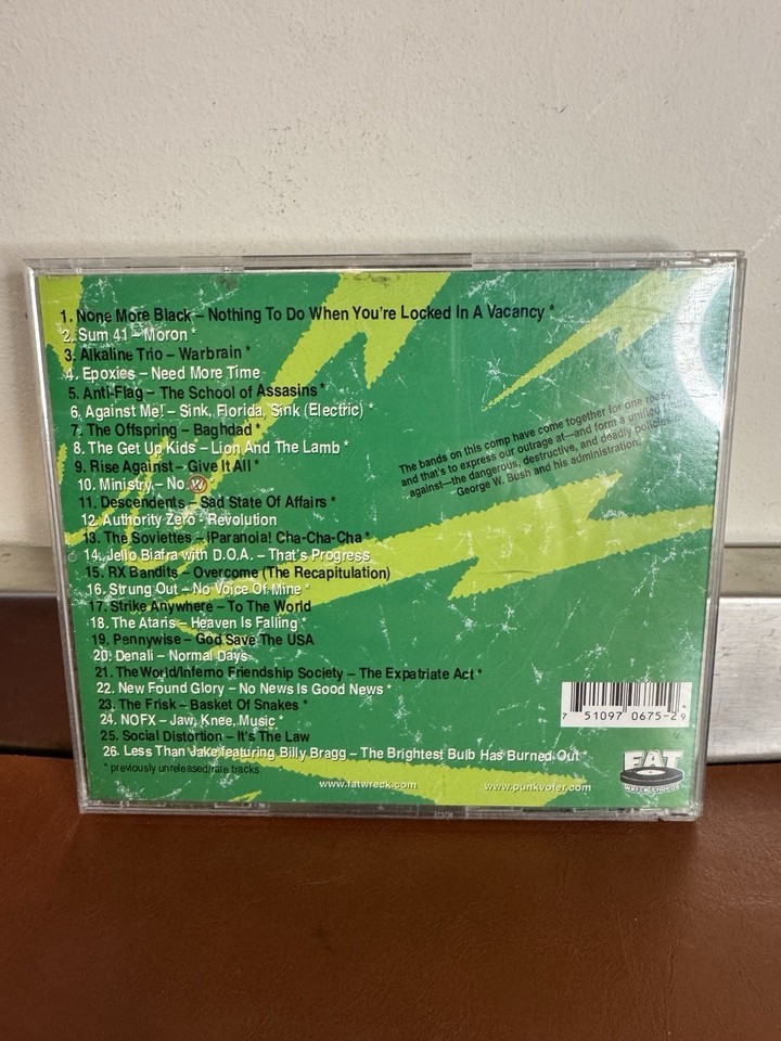 Rock Against Bush, Vol. 1 by Various Artists (CD, Apr-2004, Fat Wreck ...