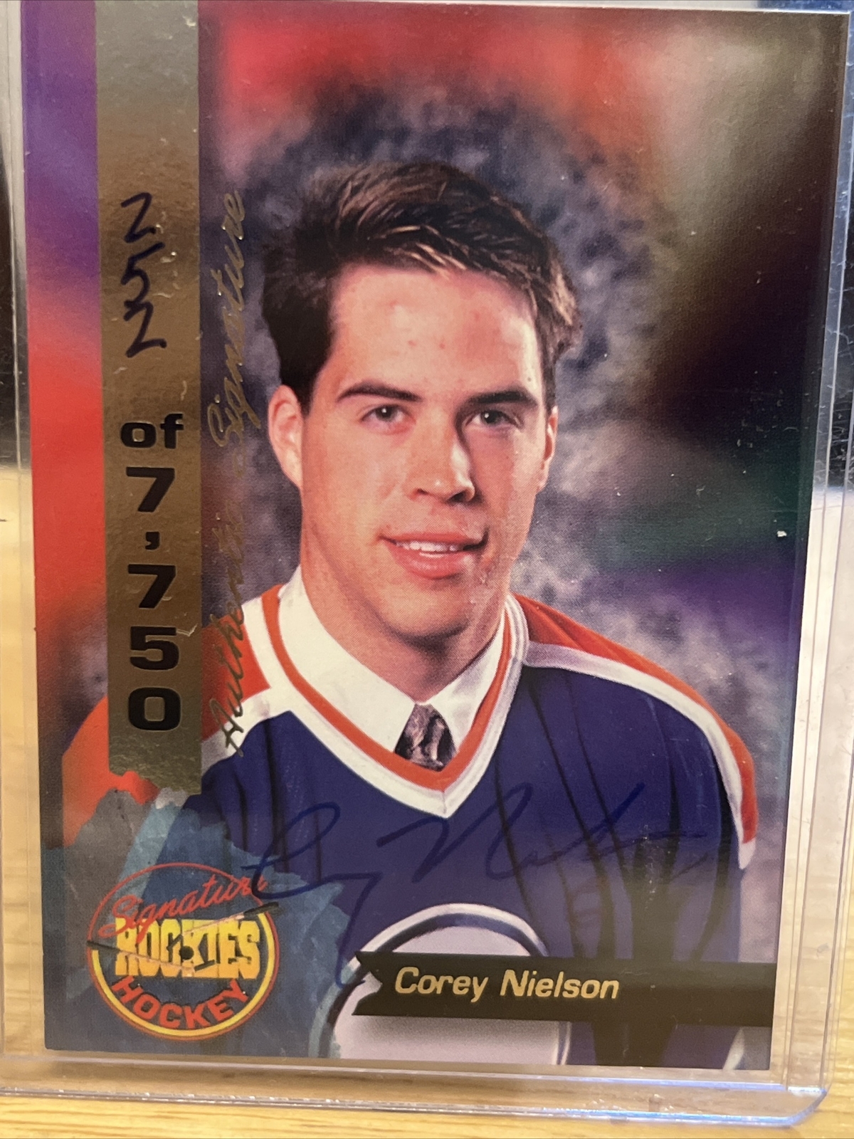 1994 Signature Rookies Hockey Corey Nielson AUTO AUTOGRAPH 252/7750 | eBay