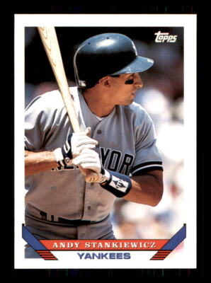 1993 Baseball Topps Andy Stankiewicz New York Yankees #348 | eBay