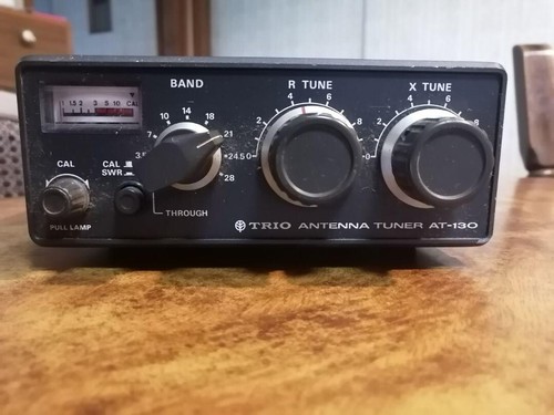 TRIO KENWOOD AT-130 1.8 to 28MHZ ANTENNA TUNER Amateur Ham Radio Used ...