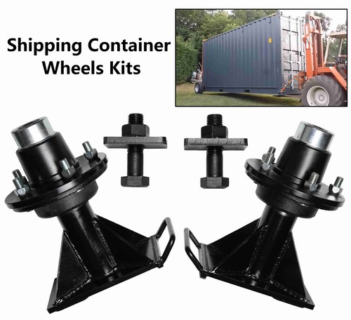 8x 6.5 Lug Superior Shipping Container Wheels, Bolt-on Spindle Kit | eBay