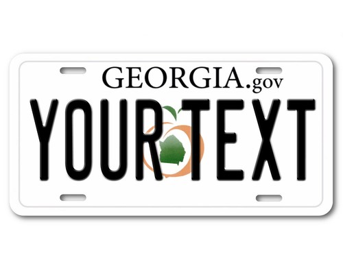 Georgia Peach Personalized Car License Plate ANY TEXT YOUR TEXT Custom ...