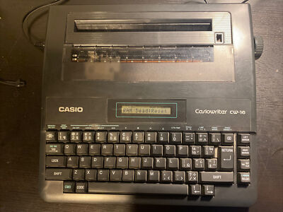 CASIOWRITER CW-16 PERSONAL ELECTRONIC TYPEWRITER -used- | eBay