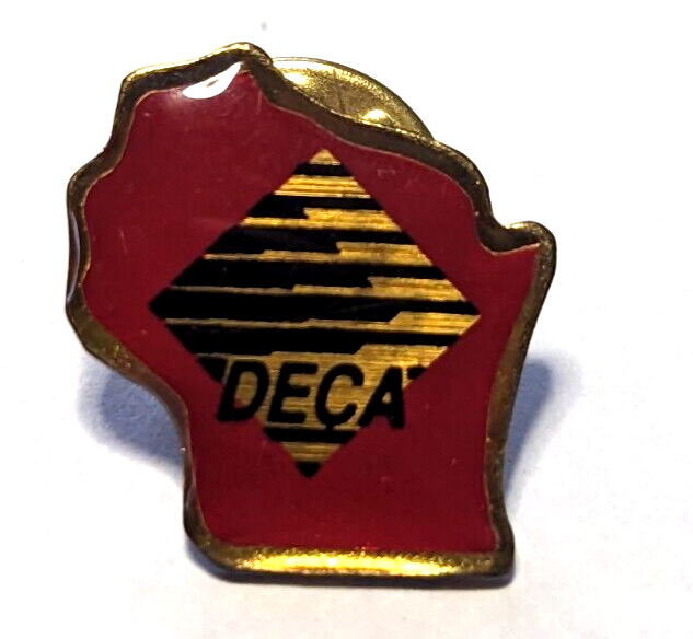 VTG DECA Distributive Education Clubs of America Wisconsin Enamel Lapel ...