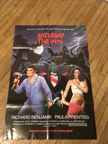 Original 1981 Saturday The 14th Movie Poster 39x26in NSS#810122 | eBay