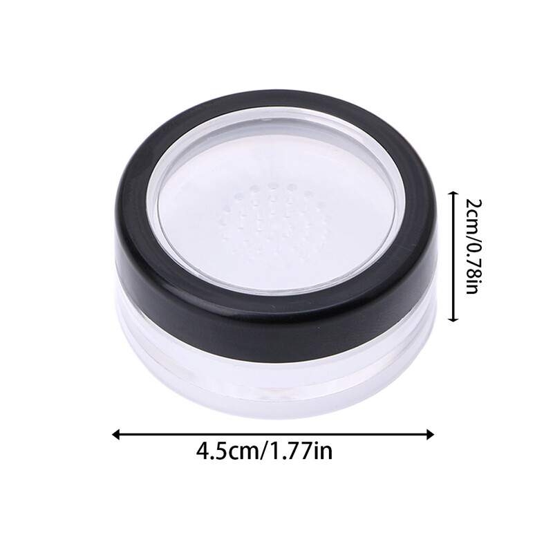 10g Plastic Loose Powder Jar Powder Puff Boxes Empty Cosmetic Container ...
