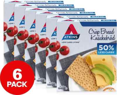 6 x Atkins Low-Carb Crispbread 100g.. | eBay