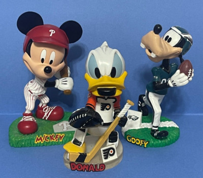 RARE NEW Walt Disney NHL, NFL, MLB Phillies teams Bobbleheads | eBay