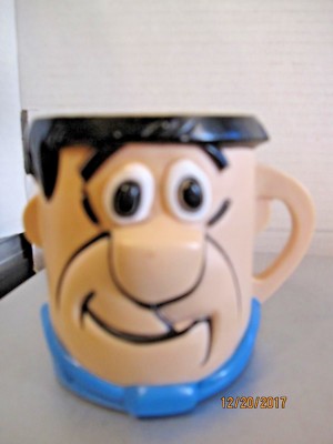 VINTAGE 1968 FRED FLINTSTONE PLASTIC CUP - FLINTSTONES VITAMINS ...