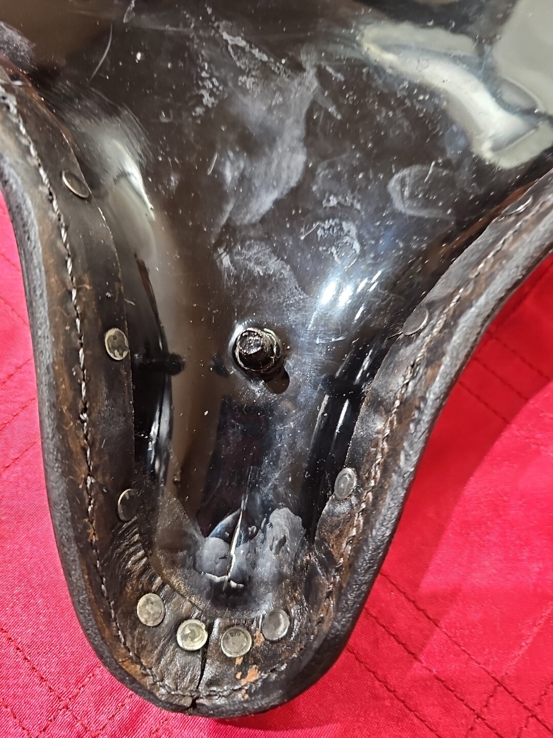 SCHWINN WZ WHIZZER EMBOSSED SEAT TOP! PROFESSIONALLY RE-SADDLED: BLACK ...