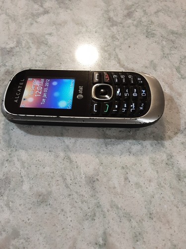 Alcatel Black & Silver AT&T 1.8 inch Color Screen Phone Working | eBay