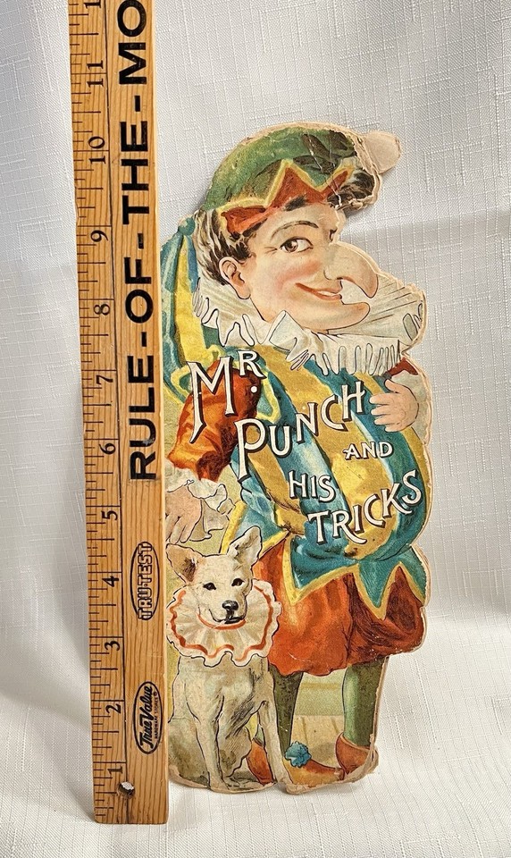 1894 Mr. Punch And His Tricks Antique Vintage Children’s Book - Germany ...