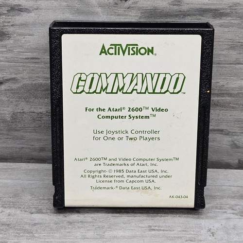 Commando Atari 2600 Video Game Cartridge Only Vintage 1985 Tested | eBay