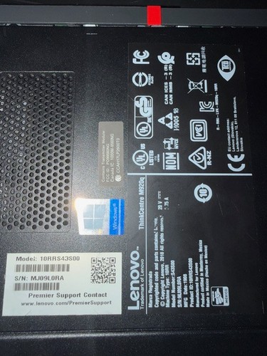 LENOVO THINKCENTRE M920Q i7-8700T 2.40 GHz 500GB SSD 32GB RAM *NO OS ...