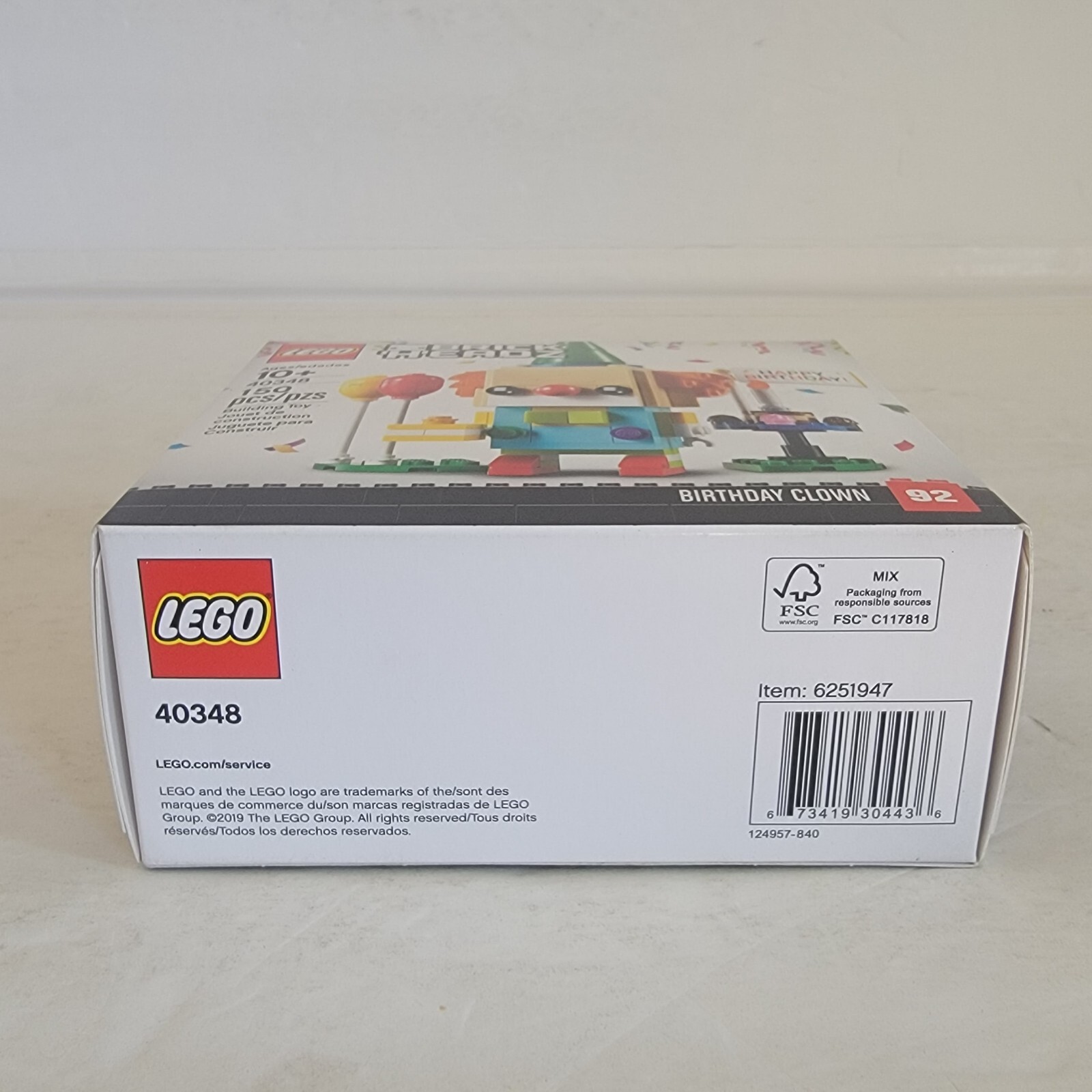 New LEGO Set 40348 BrickHeadz HAPPY BIRTHDAY PARTY CLOWN Figure Brick ...