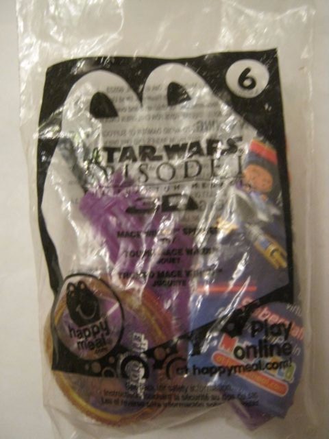 McDonald's Meals Star Wars Episode 1 Mace Windu Spinner Toy, 2012 (010 ...