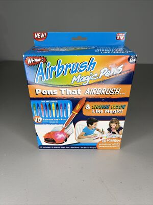 Wham-O Airbrush Magic Pens Includes 10 Airbrush Magic Pens & Stencils ...
