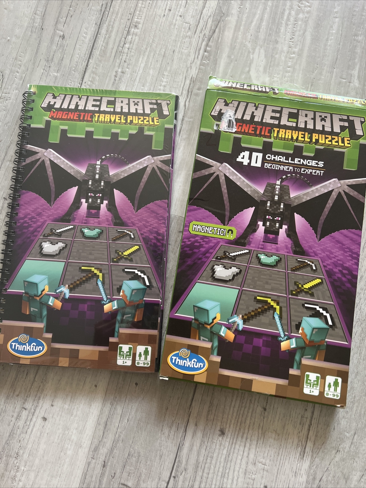 ThinkFun Minecraft Magnetic Travel Puzzle Logic Game & Stem Toy for ...