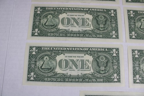 Set Lot of 7 New uncirculated 2021 one 1 dollar Star Note Sequential ...