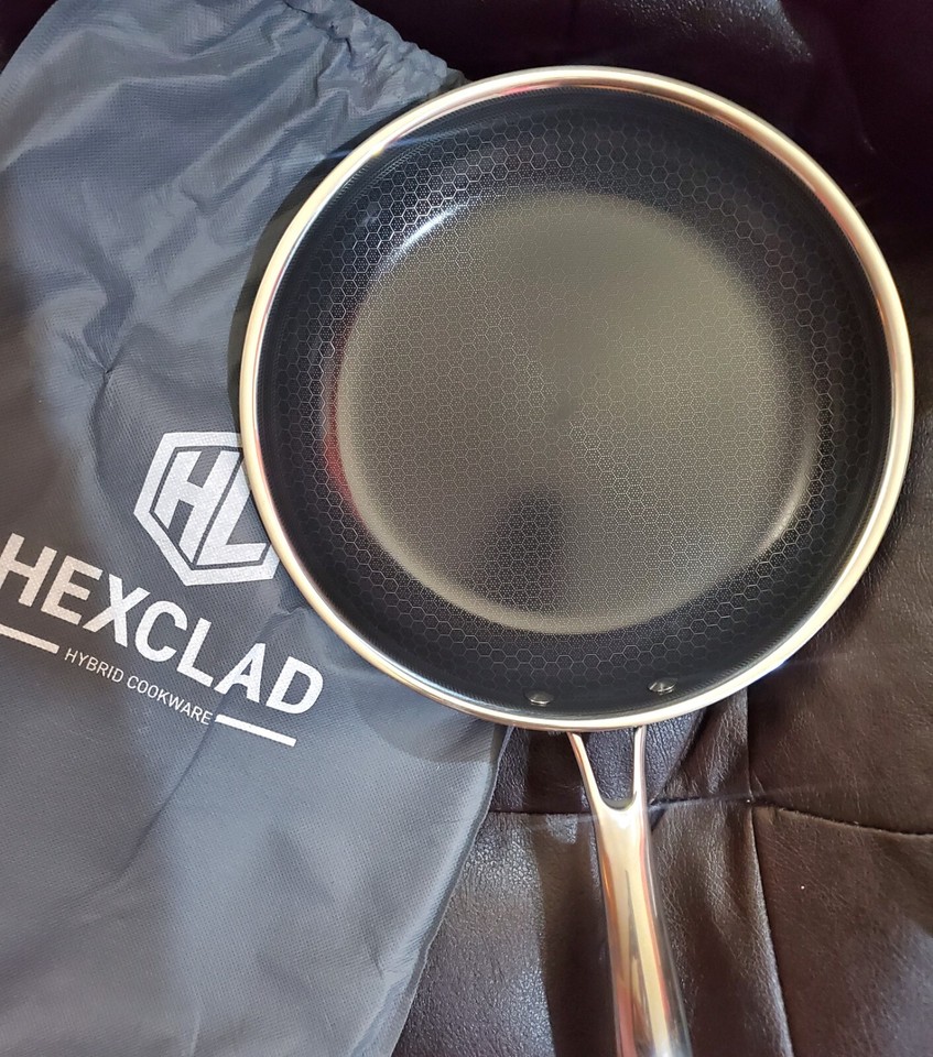HexClad Hybrid Nonstick Frying Pan, 10-Inch, Scald-Proof Handle | eBay