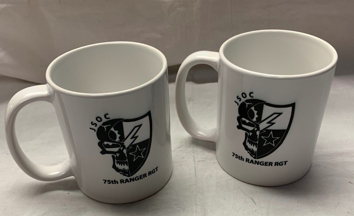 Set of 2 Coffee Mugs: JSOC Joint Special Ops Command 75th Ranger ...