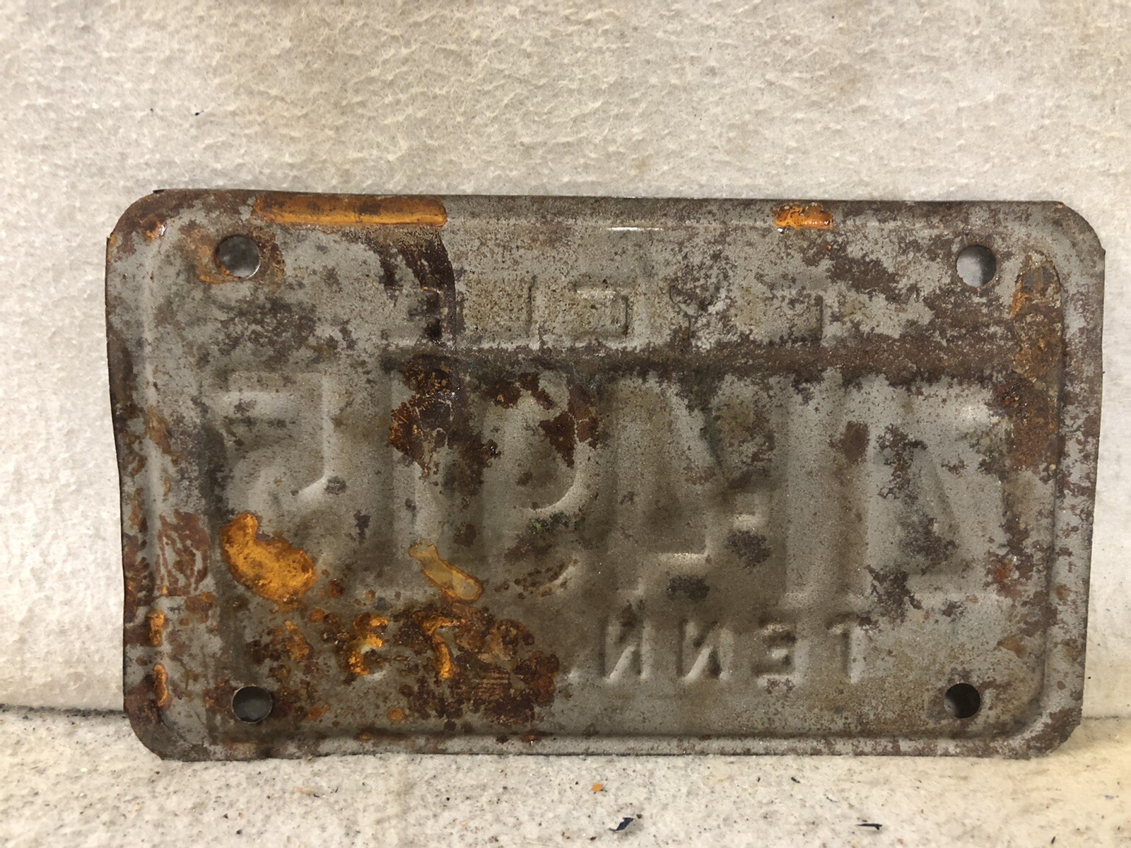 Vintage 1973 Tennessee Motorcycle License Plate | eBay