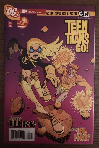 Teen Titans Go #51 first printing 2008 DC Comic Book Terra, Geo-Force ...