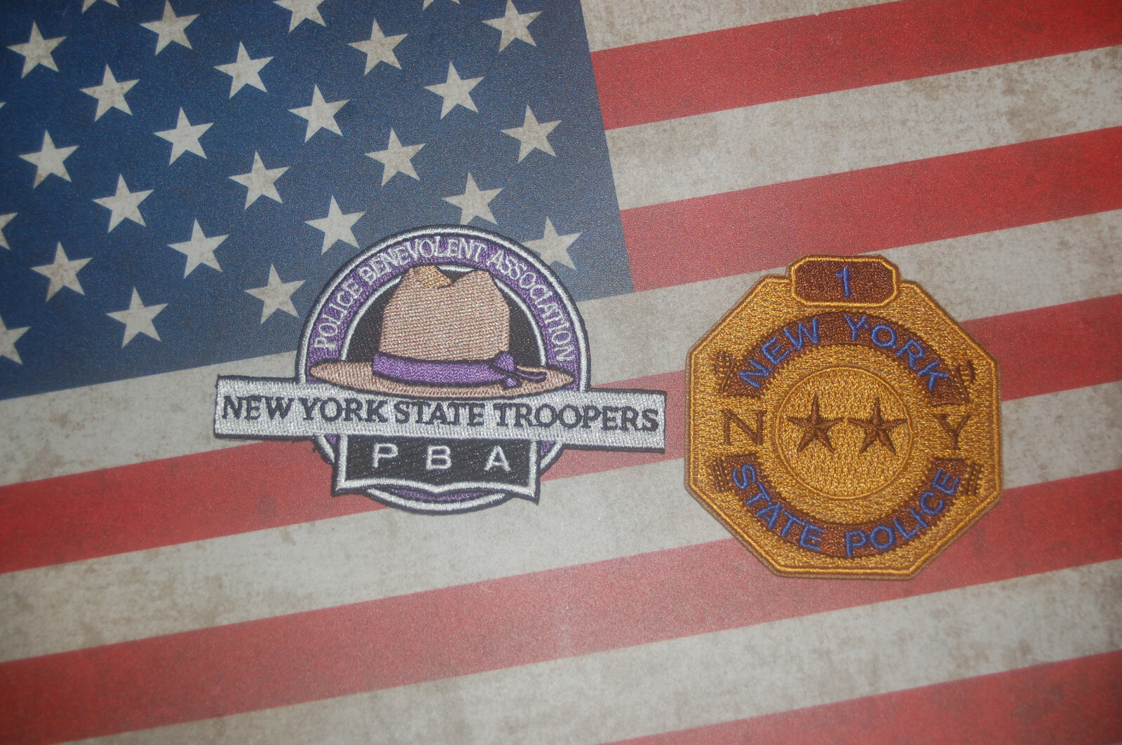 NYPD NYSP Troopers PBA und State Police 1 Patch 2 Patch Set | eBay.de