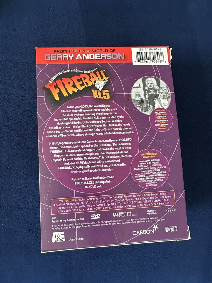FIREBALL XL5 Complete Series (5-DVD set 2002) Gerry Anderson ...