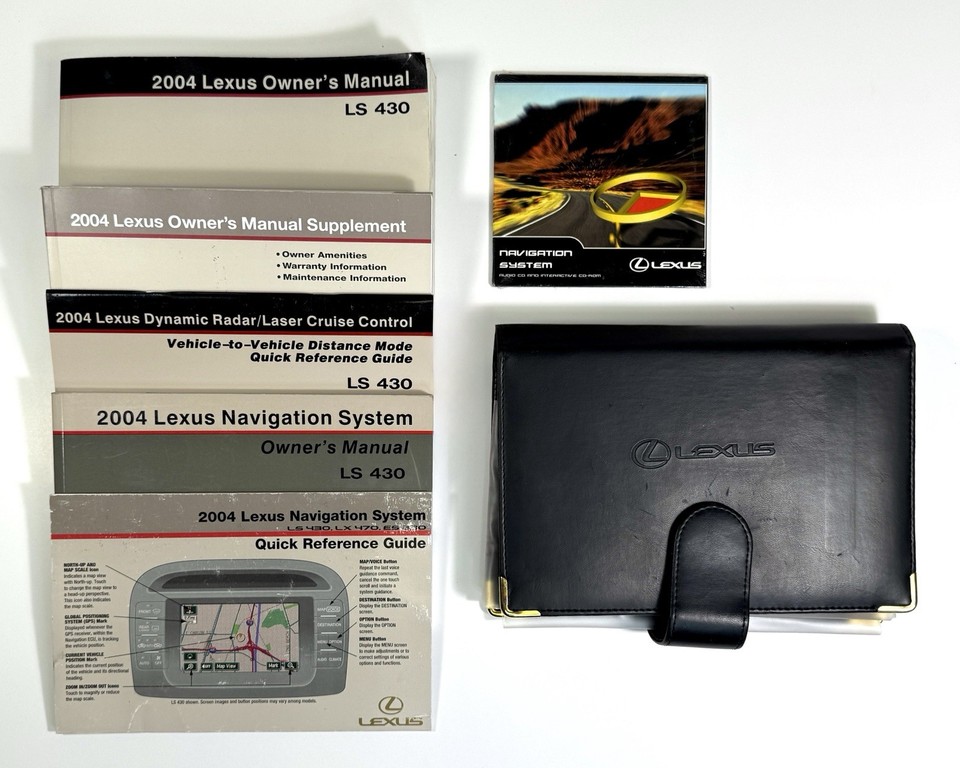 2004-2006 Lexus LS430 Owner’s Manual Set + Radar Cruise & Nav ...