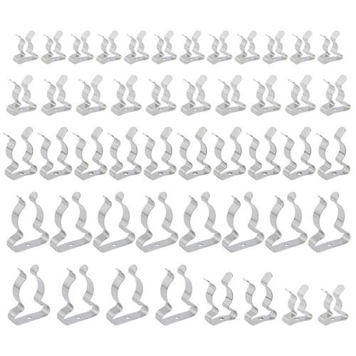 Spring Terry Clip Assorted Tool Replacement Silver 10mm/12mm/19mm/25mm ...