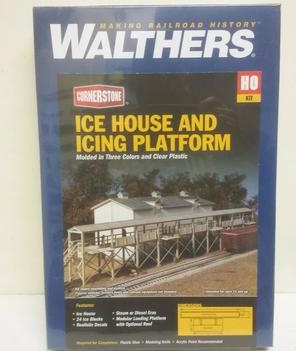 Ice House Icing Platform Kit Walthers Model Railroad building 933-3049 ...