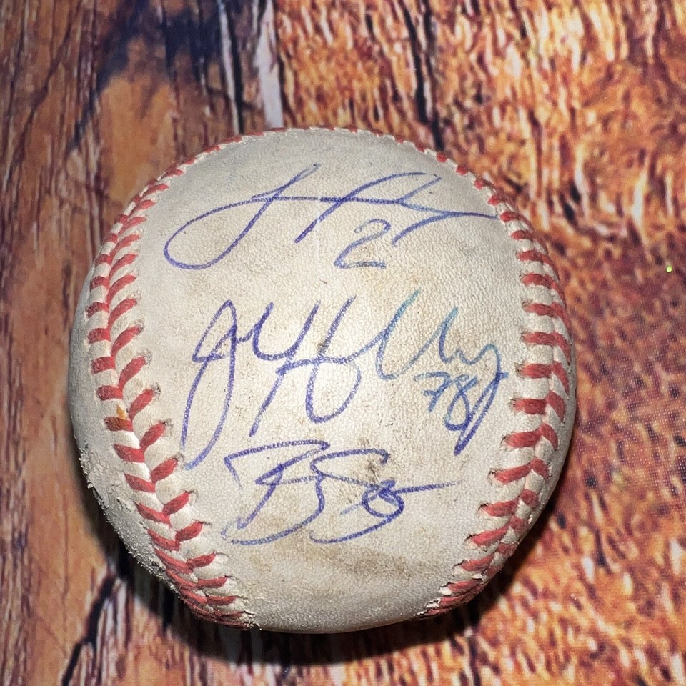 MLB Signed Autographed Baseball Ball UNKNOWN PLAYER SIGNATURES ...